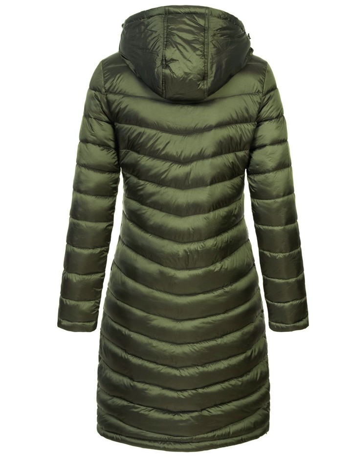 New View Damen Steppmantel Jacke Steppjacke Übergangsjacke Kapuze Tessa ...