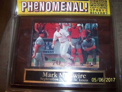 Mark McGwire wood plaque of 70th home run sept. 27,1998 St. Louis | eBay