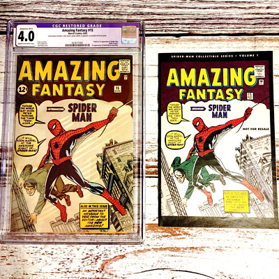 AMAZING FANTASY #15, 1962 CGC GRADE 4.0 (Restored)1ST APPEARANCE OF ...