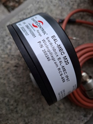 Rotork Remote Control E4L-MEC M20 Switch Box, IP67, P/N 258240, Made in ...