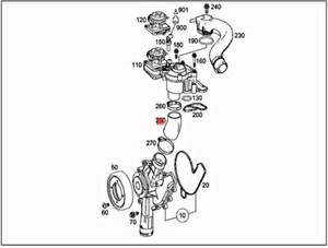 Genuine MERCEDES Molded hose 1372030082 | eBay