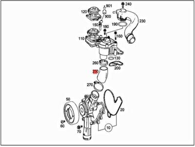 Genuine MERCEDES Molded hose 1372030082 | eBay