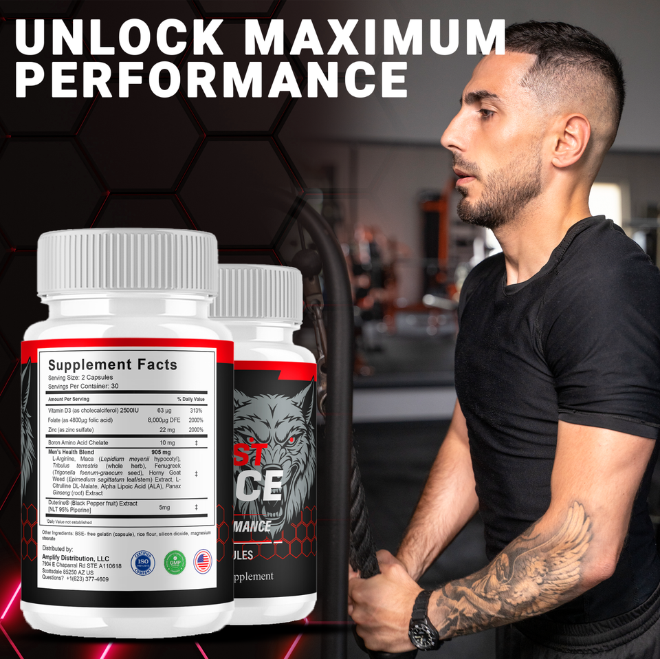 (3 Pack) Beast Force Pills BeastForce Maximum Performance Formula (180 ...