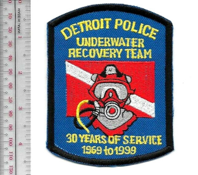 Police Diver Detroit Police Department Underwater Recovery vel hooks No ...