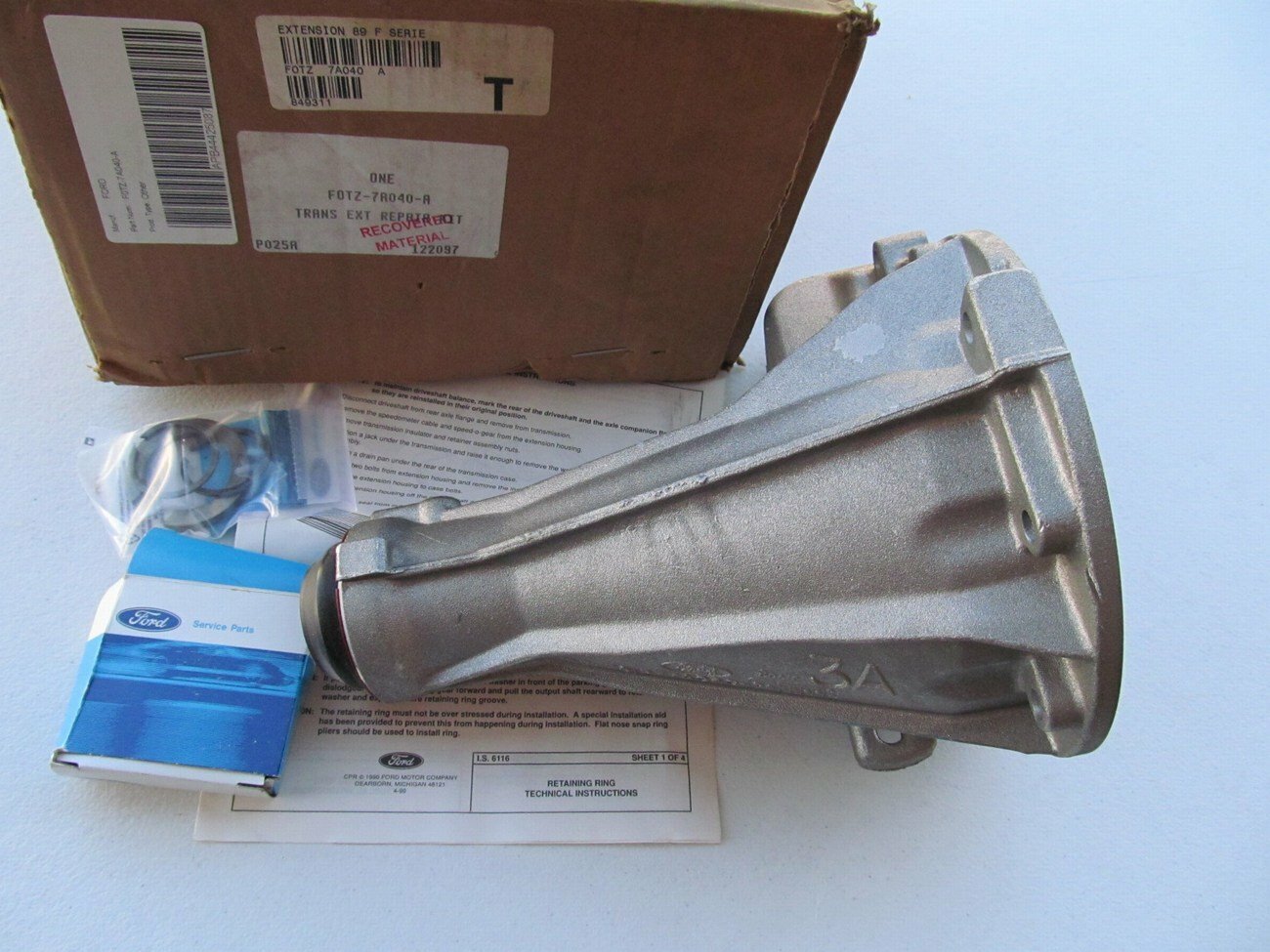 NOS Ford Transmission Tail Shaft Housing E4od 4r100 E9tp-7a040-fa for ...
