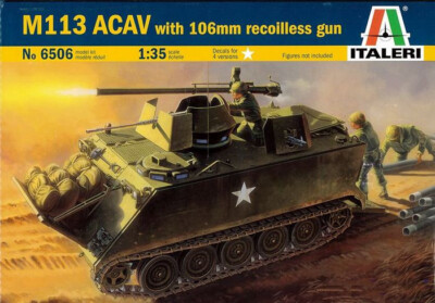 1/35 M113 ACAV w/106mm recoilless gun Italeri 6506 Plastic Model kit | eBay