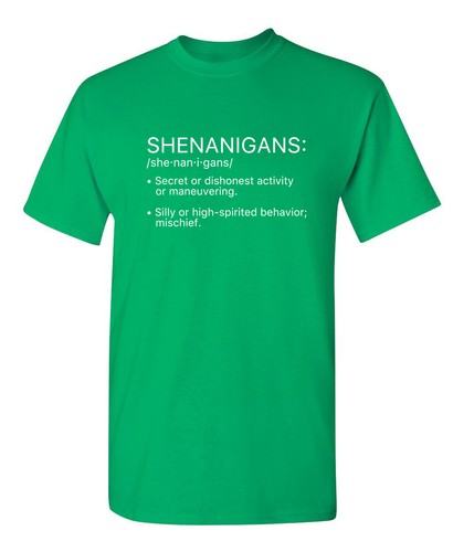 Shenanigans Def Sarcastic Humor Graphic Novelty Funny T Shirt | eBay