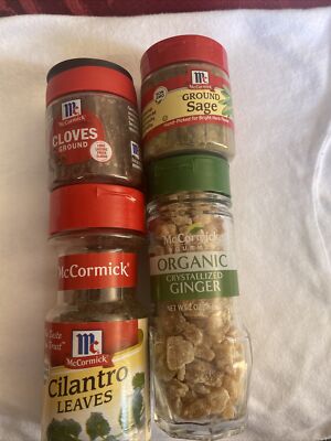 Assorted McCormick Spices Cilantro Leaves , Sage ,Cloves And ...