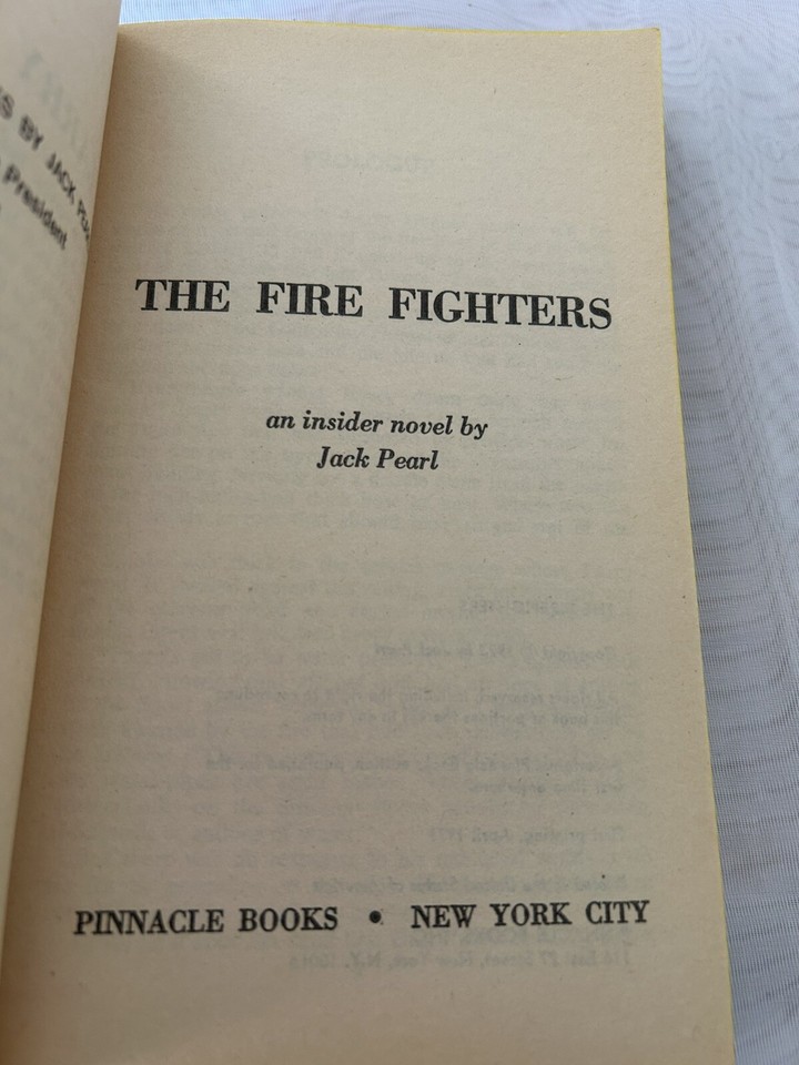Lot of 2:Secret of Fire 5, Jack Olsen; The Fire Fighters, Jack Pearl ...