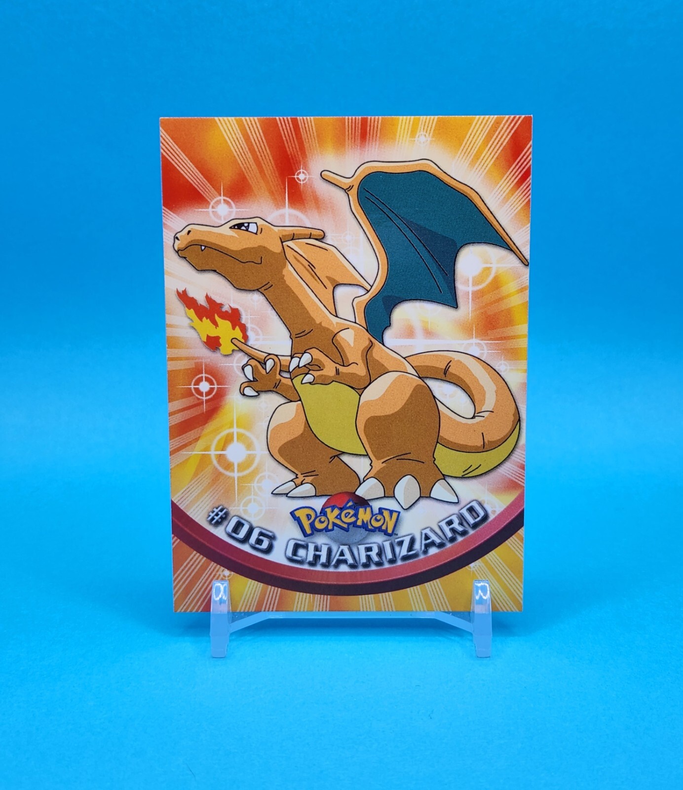 Pokemon Card - Charizard #06 - Topps Series 1 - Blue Logo | eBay