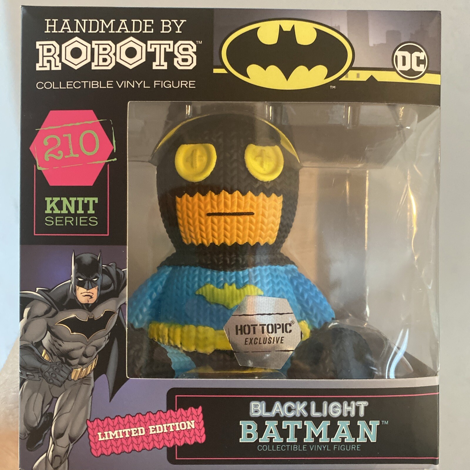 Handmade By Robots - Batman DC Blacklight - Hot Topic Exclusive Limited ...