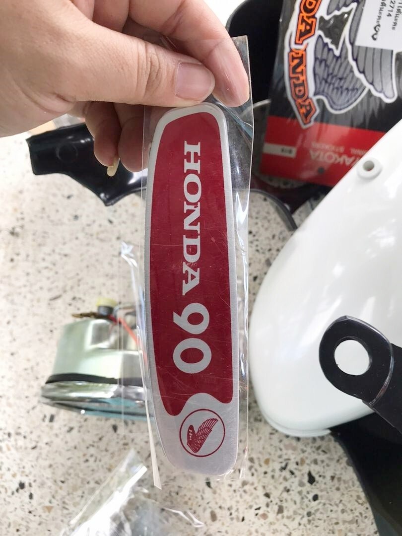 S1 Gas Tank Aluminum Sticker For HONDA 90 C90 CM90 CM91 CT90 Emblem ...
