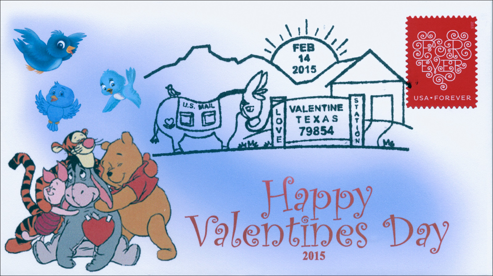 2015, Valentines Day, Valentine TX, Pictorial Postmark, 15-021 | eBay