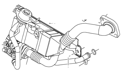 Vauxhall ZAFIRA 1.7 2011 EGR Valve Cooler 55578076 Y592310006 for sale ...