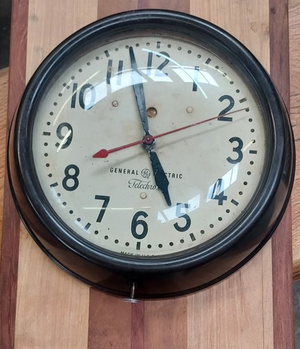 General Electric Telechron Wall Clock Bubble Glass Bezel front Parts ...