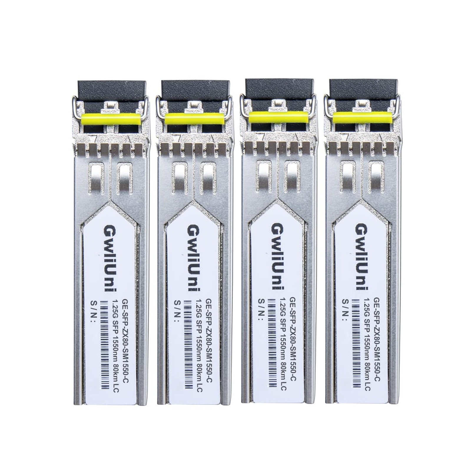 4Pcs 80km SFP 1.25G Single Mode Fiber Module Network Transceiver ...