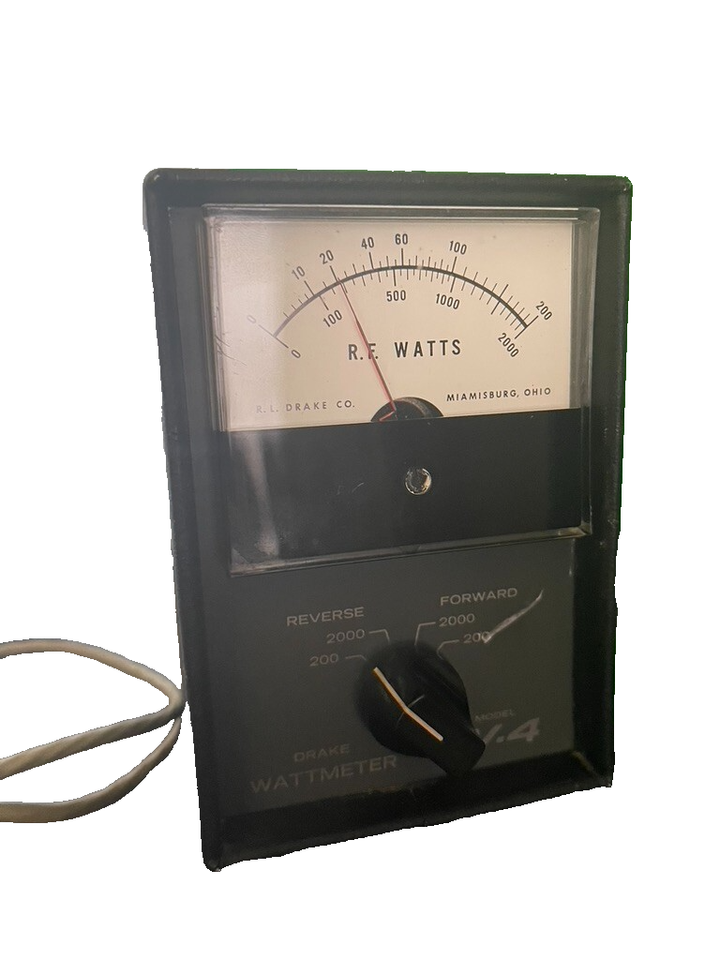 R. L. Drake Ham Radio W-4 2kw Wattmeter 1.8-54mhz, 0-2000 Watts | eBay