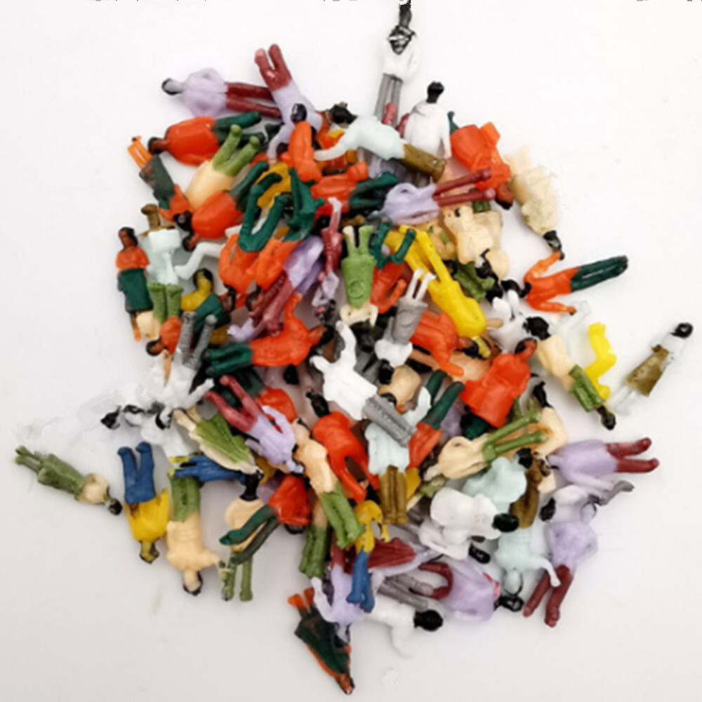 100 Bulk Colorful Miniature People Architectural 1:150 Scale Model ...
