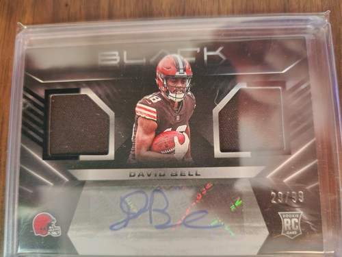 2022 David Bell Panini Black Dual Patch Auto Rookie Card 29/99 ...