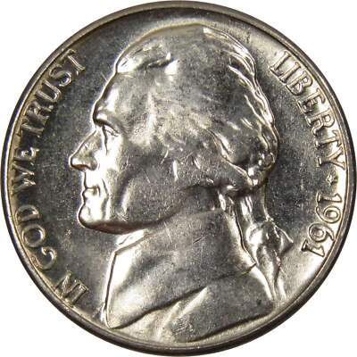 1961 D Jefferson Nickel 5 Cent Piece BU Uncirculated Mint State 5c US ...