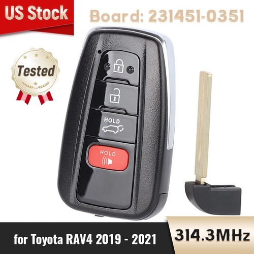 for Toyota RAV4 2019 - 2022 Smart Key Keyless Remote Fob 231451-0351 ...