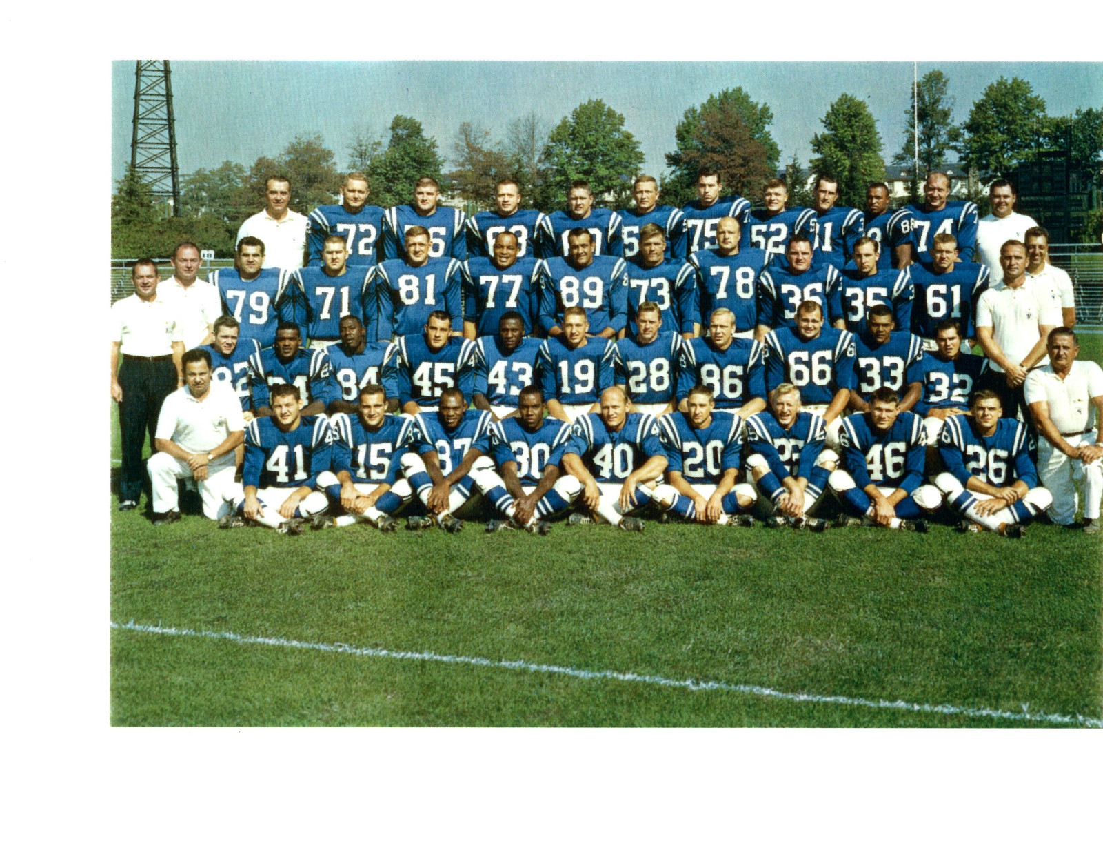 1964 BALTIMORE COLTS 8X10 TEAM PHOTO JOHNNY UNITAS MARYLAND FOOTBALL | eBay