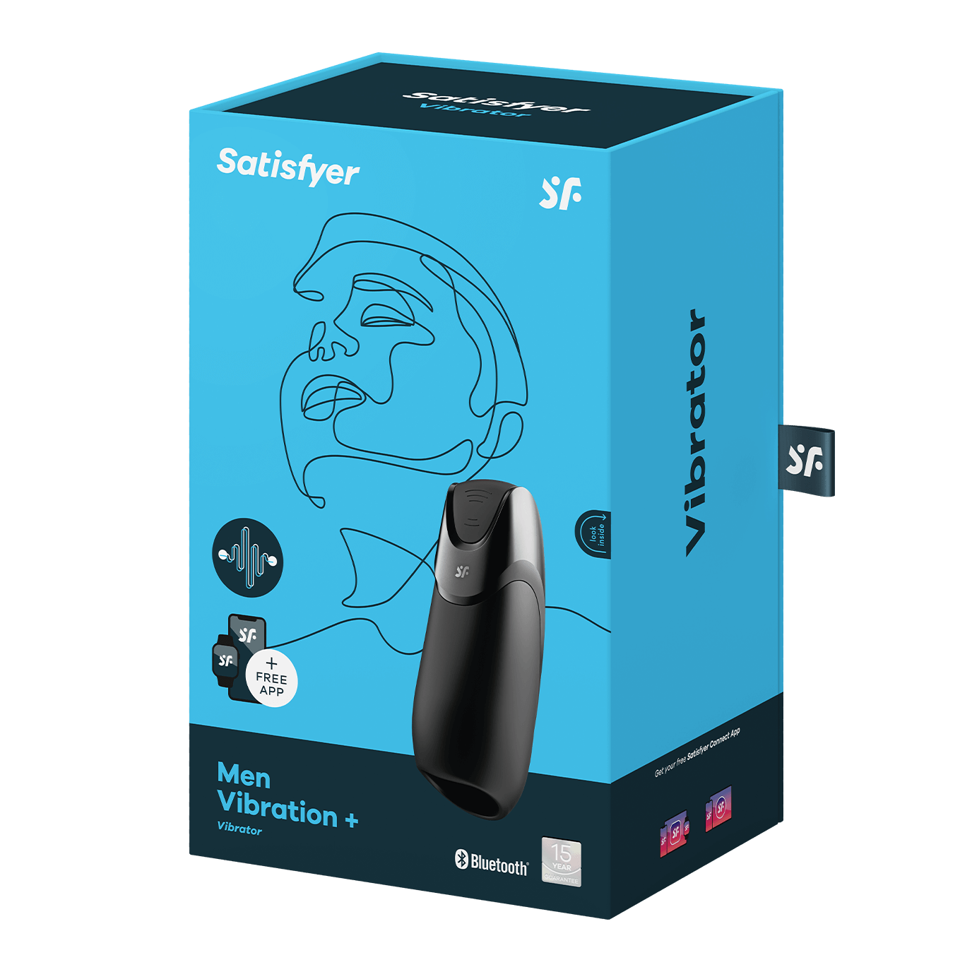 Satisfyer 'Men Vibration+ Connect App', Bluetooth Masturbator mit App ...