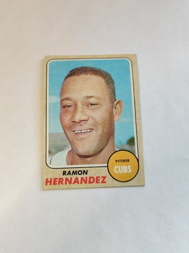 1968 Topps #382 Ramon Hernandez EX Vibrant Color Chicago Cubs Pitcher ...