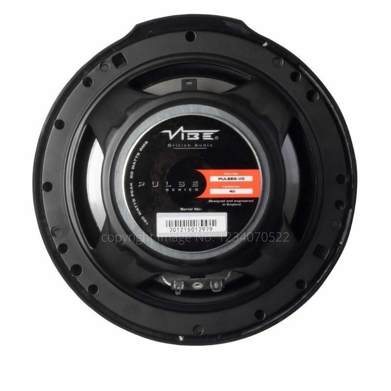 Vibe Audio Series 6.5" 360w Car Door Shelf Coaxial Speakers Set Pulse 6 ...