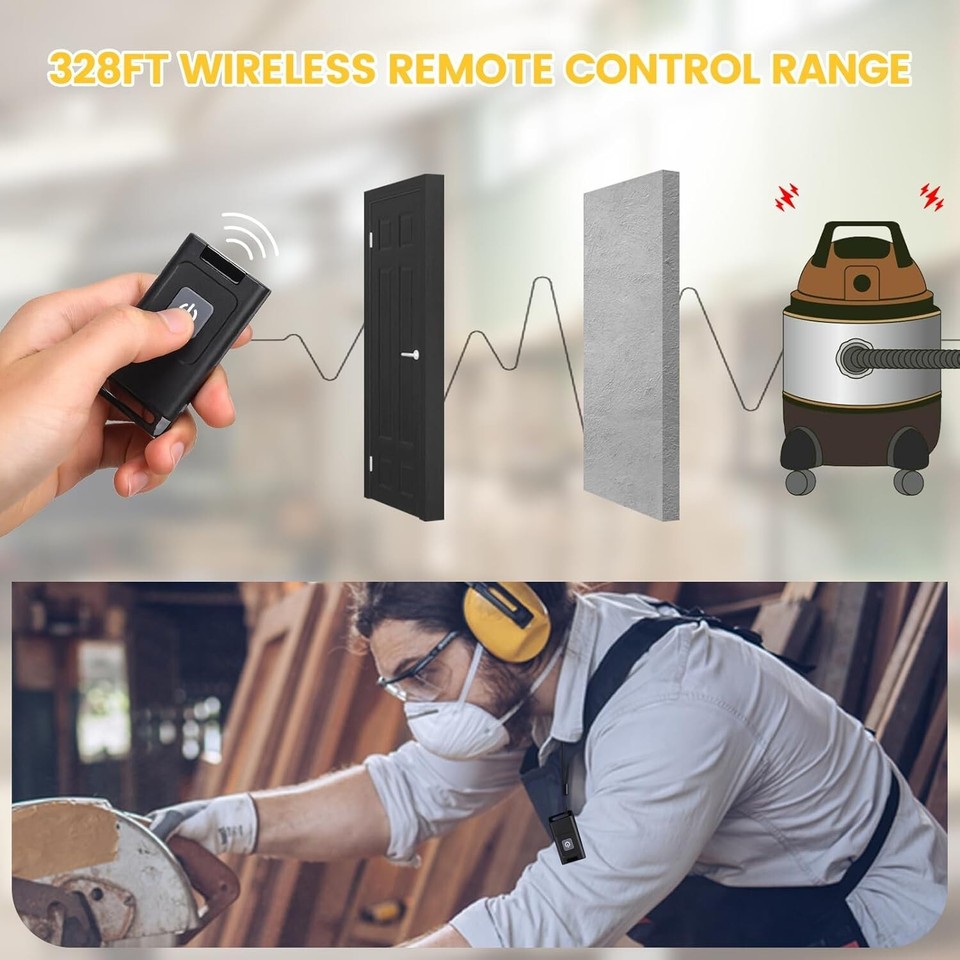 Dust Collector Remote Switch, 220V Wireless Remote Switch for Dust ...