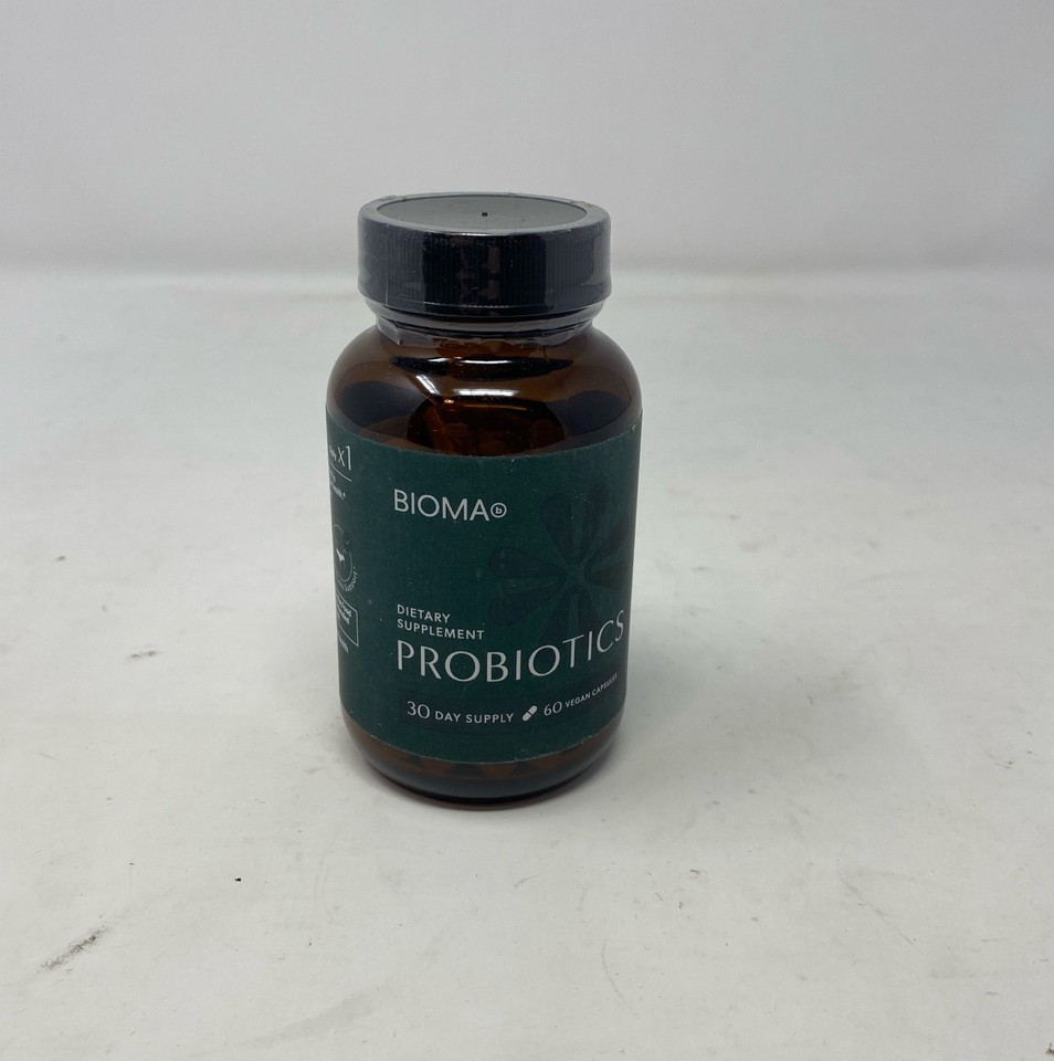 BIOMA Probiotics 60 Vegan Capsules (30-Day) - Amber Bottle, Delayed ...