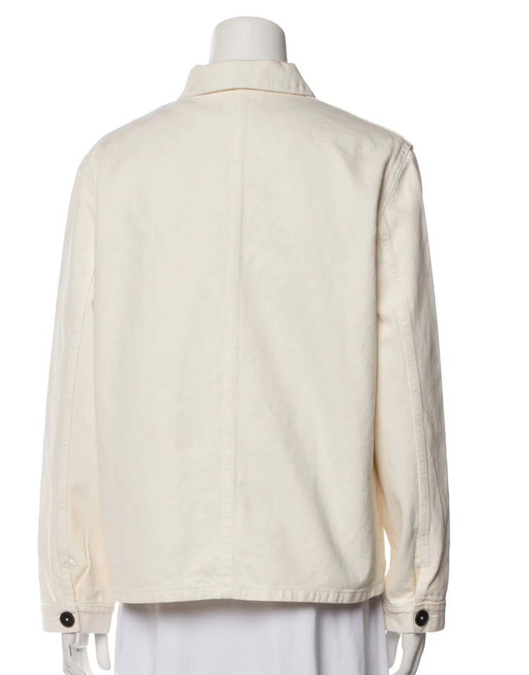 New with tags The Row $1190 off white Denim Kurt Jacket, XS | eBay
