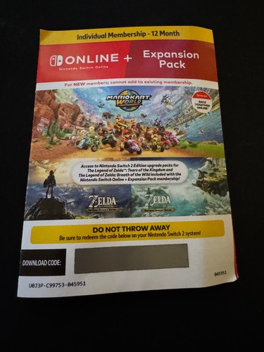 Nintendo Switch Online + Expansion Pack Individual Membership 12 Month ...