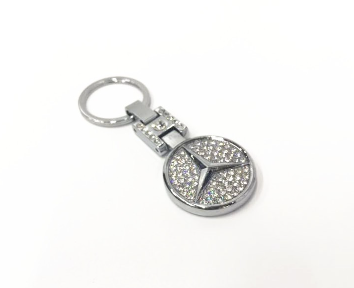 Double-Sided Rhinestone Keychain Bling Car Key Ring Crystal Key Fob for ...