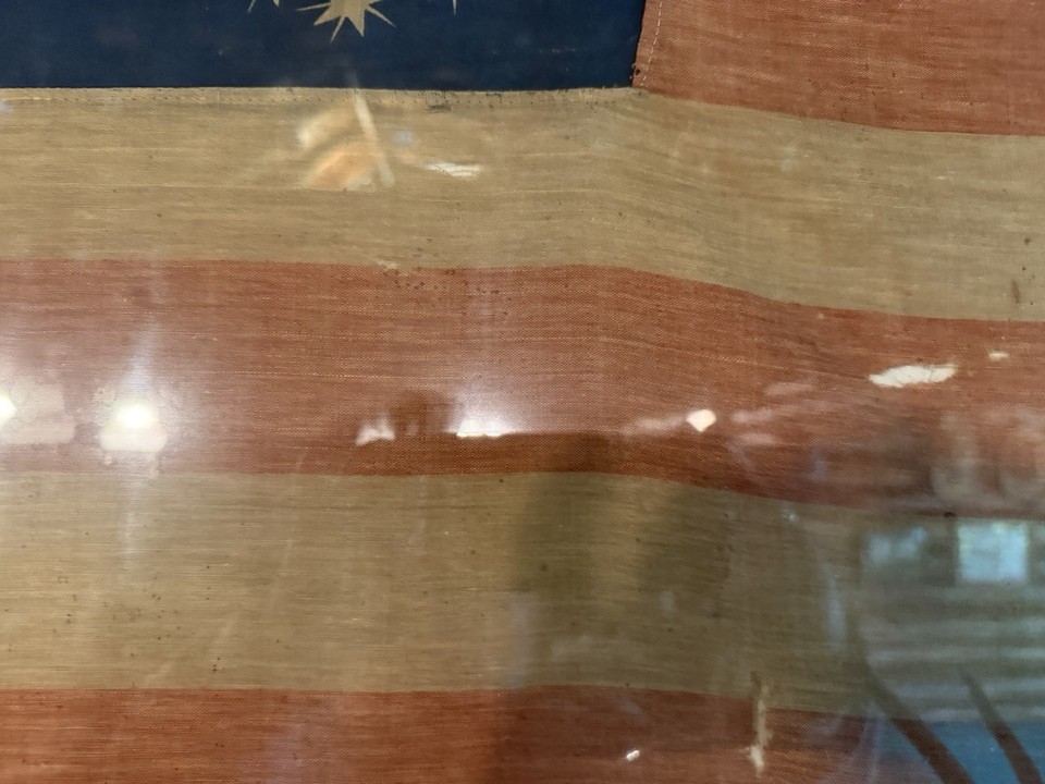 38 Star American Flag, with Stars That Spell "1776-1886" Made for the ...