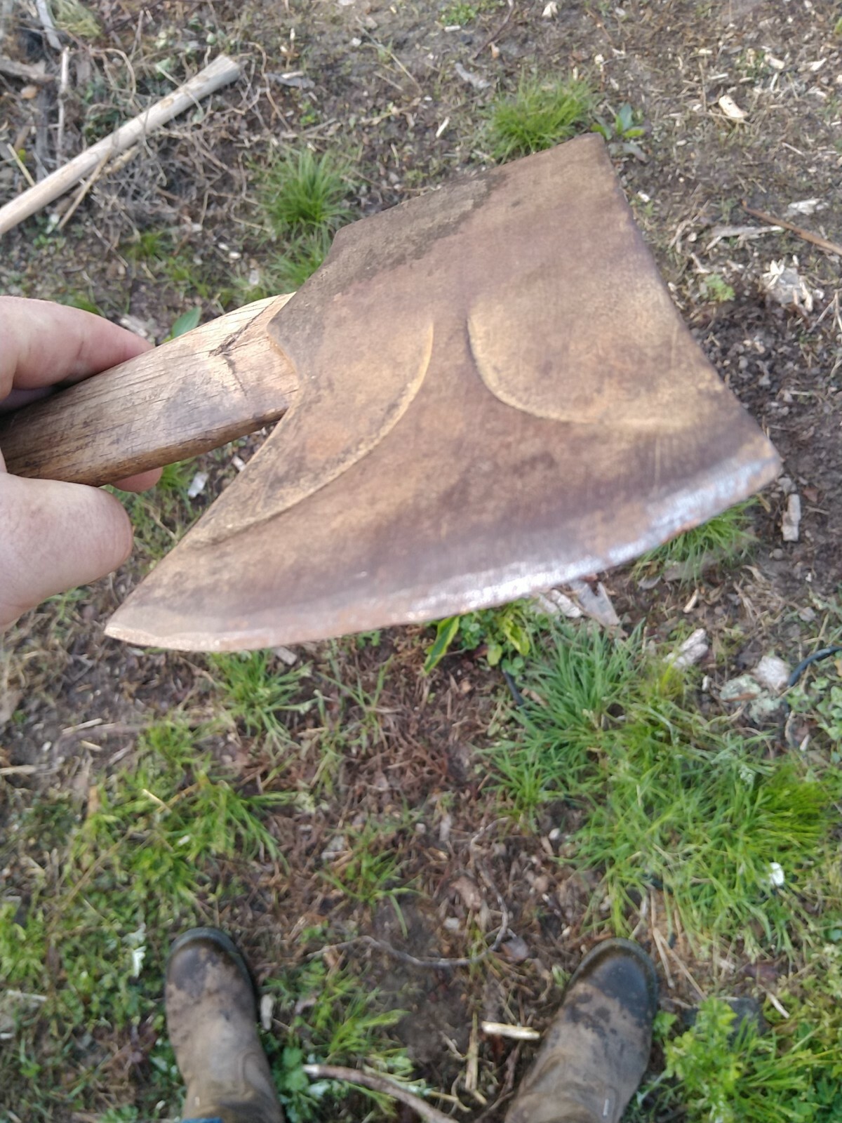 Vintage True Temper Kelly Perfect Single Bit Axe with Beveled Cheeks | eBay