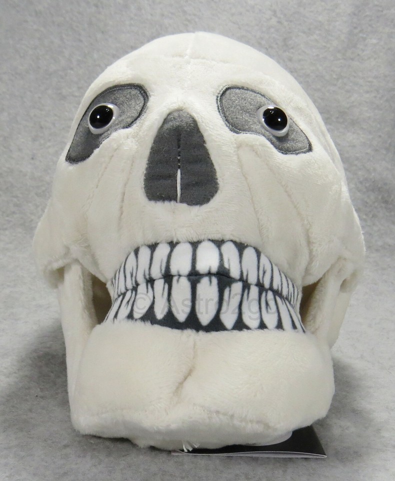 GIANT MICROBES-HUMAN SKULL-Stuffed Plush Head Cranium Bones Mandible ...