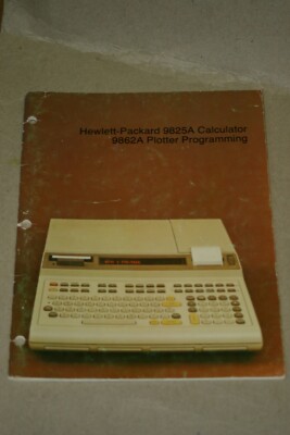 HP 9825A Calculator 9862A Plotter Programming Manual | eBay