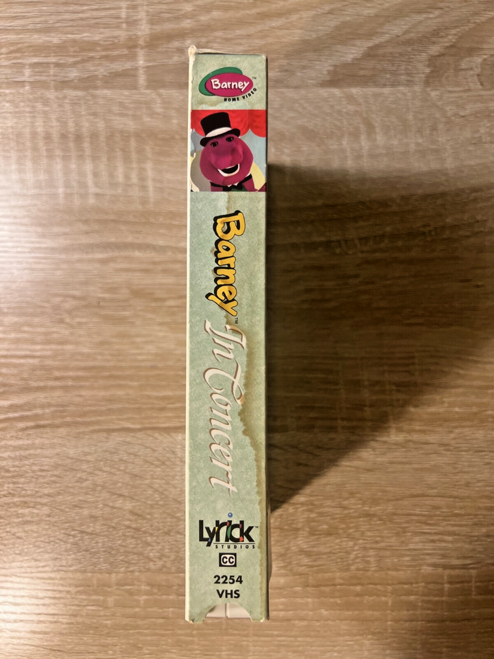 Barney in Concert VHS 2000 Musical Kids Show 80's 90's Vintage White ...