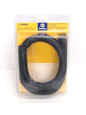 NEW! NAPA BELDEN BLACK SPLIT POLY WIRE LOOM, 3/4" x 2.5', #784682 | eBay