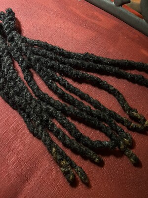 10 Locs 100% Human Hair Dreadlocks Double Twisted 20 In All 10-12 ...