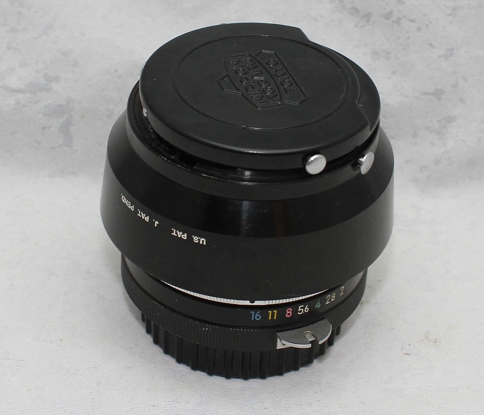 NIKKOR-S AUTO 1:2 F=5CM NIPPON KOGAKU JAPAN LENS SERIAL NUMBER 529766 ...