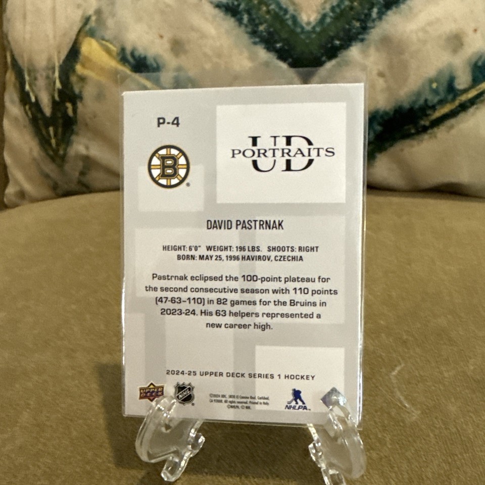 2024-25 Upper Deck Series 1 - UD Portraits #P-4 David Pastrnak | eBay