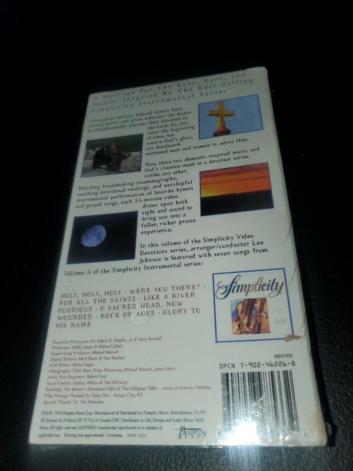 Pamplin Music's Simplicity Video Devotions Volume 6 String Quartet [VHS ...