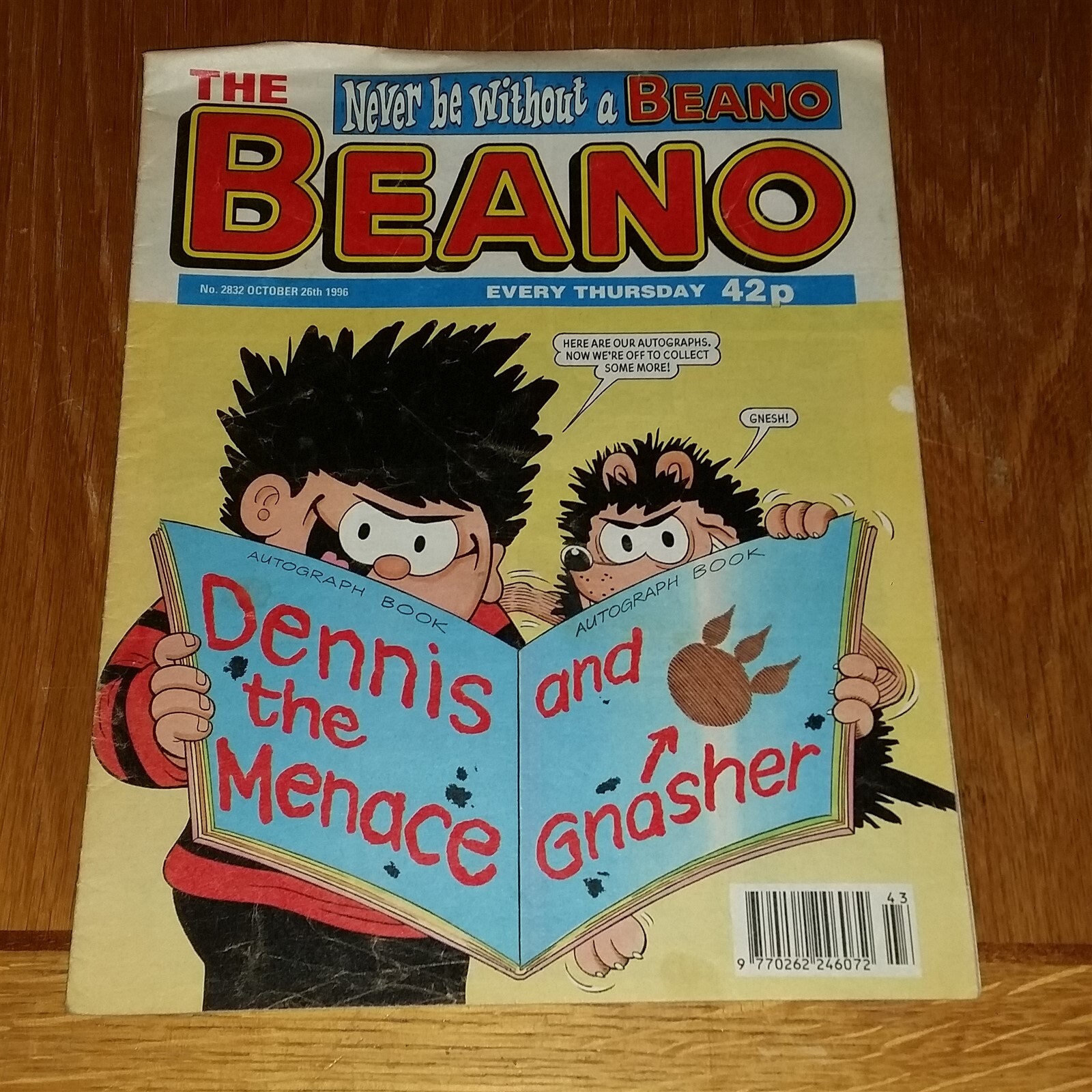BEANO #2832 26TH OCTOBER 1996 D C THOMSON BRITISH WEEKLY COMIC | eBay UK