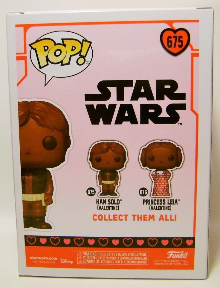 HAN SOLO #675 STAR WARS HAPPY VALENTINES DAY FUNKO POP VINYL FIGURE ...