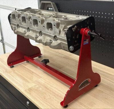 Cylinder Head Stand Port polish 360 Rotating Head stand Valves Springs ...