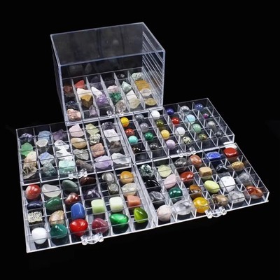 Natural Mineral Crystal Fossil Storage Box | eBay Australia