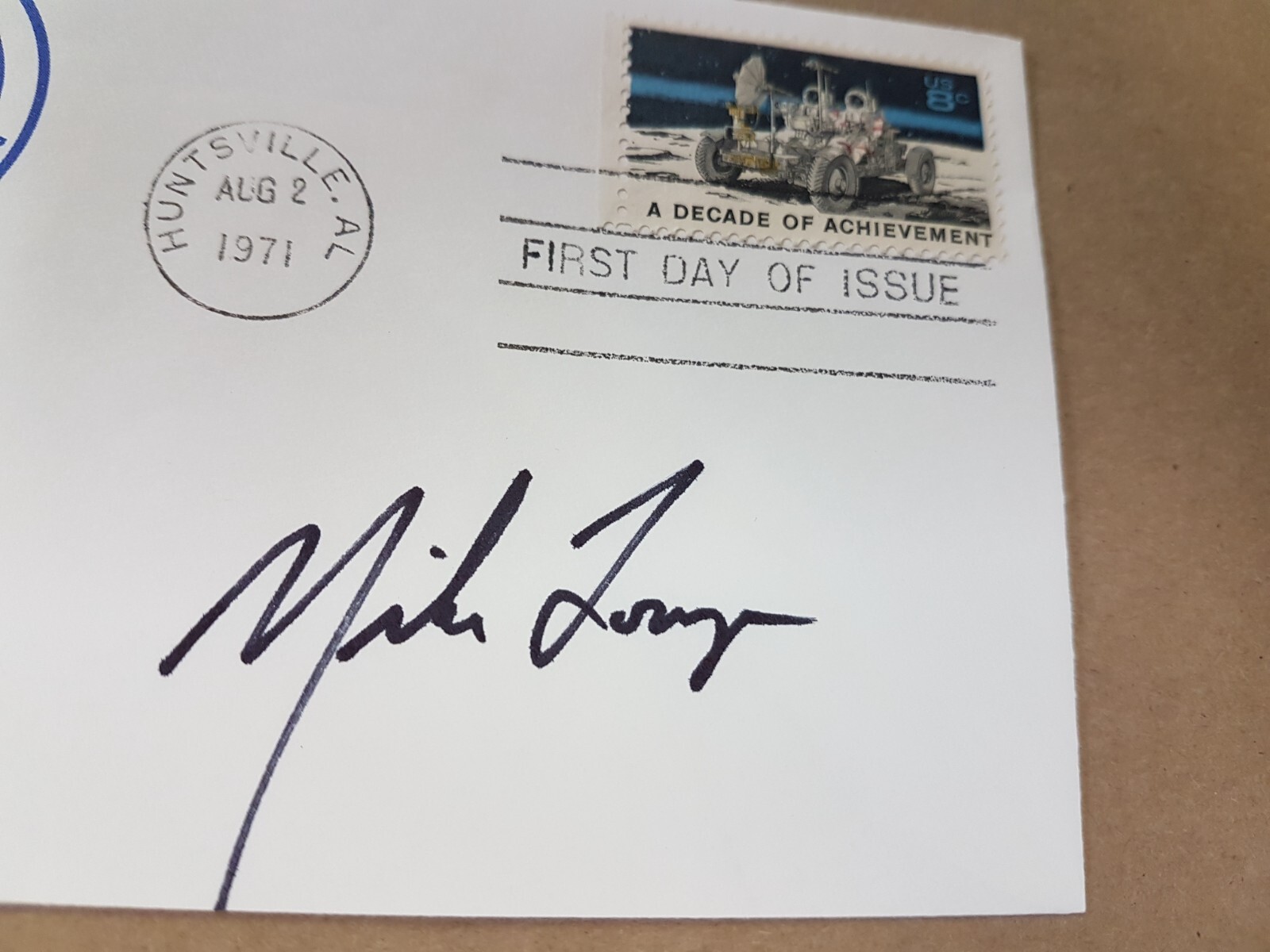 Mike Lounge Nasa Space First Day Cover Autograph Astronaut Signed 1971 ...