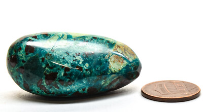 110ct Blue Chrysocolla Pebble Polished Gemstone Crystal Mineral ...